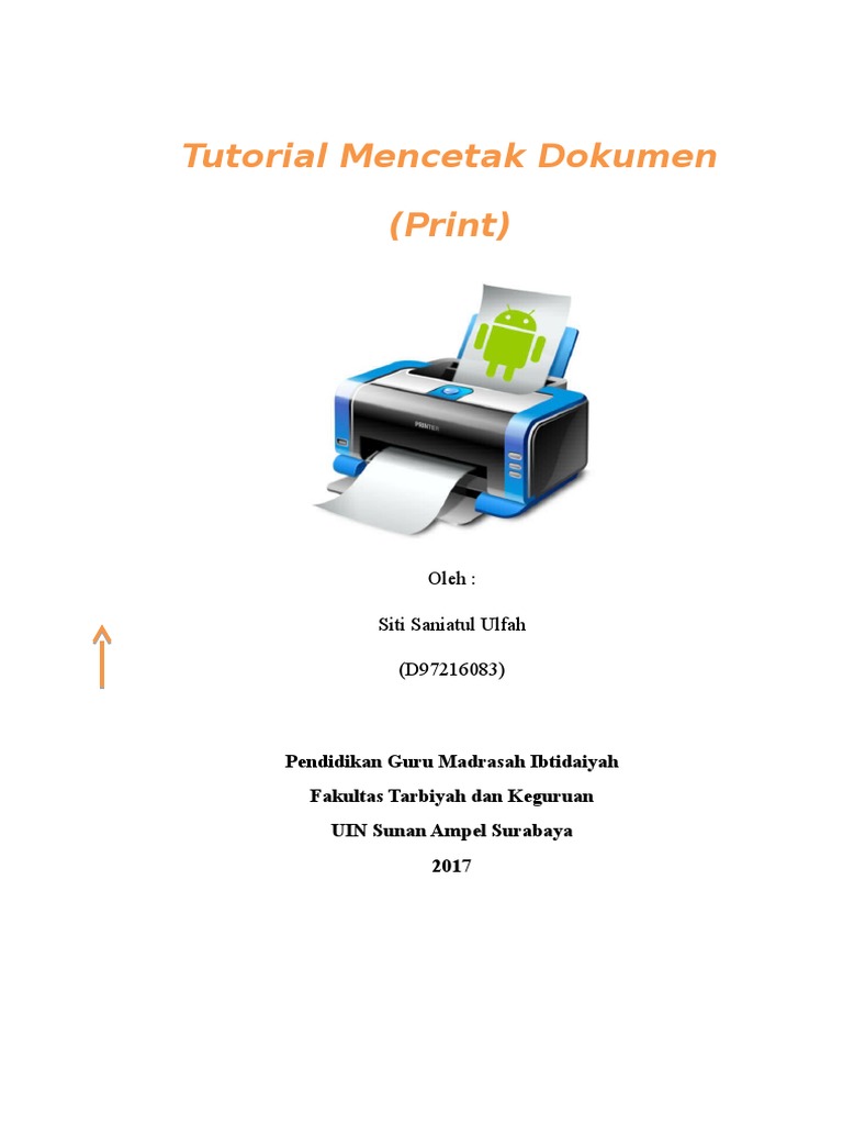Tutorial Mencetak Dokumen (Ms Word) | PDF