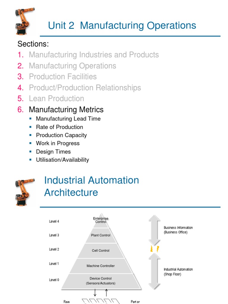 02b. Manufacturing Operations | PDF | Production And Manufacturing ...