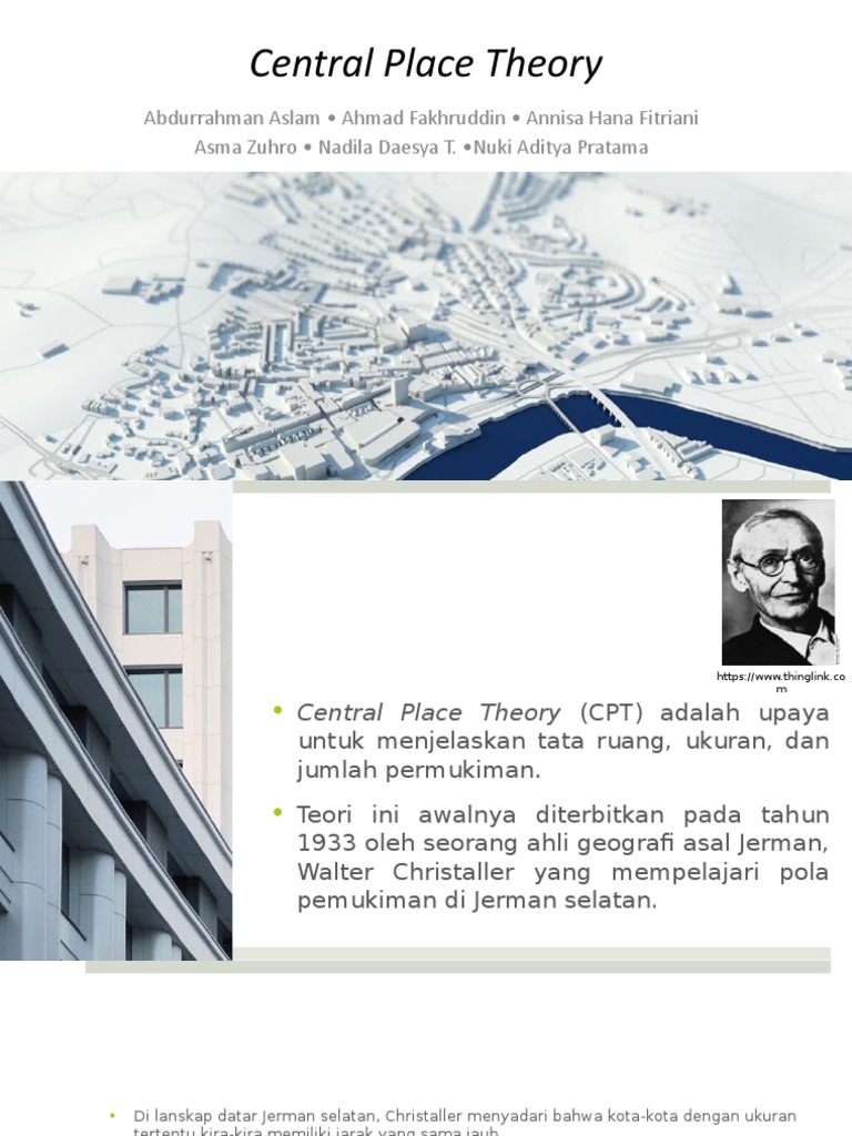 Central Place Theory PPT - Line New | PDF