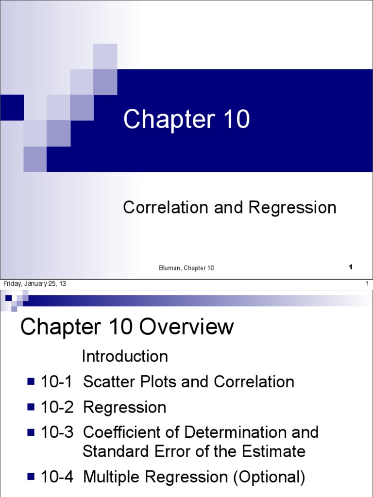 Chapter 10 | PDF | Correlation And Dependence | Statistics