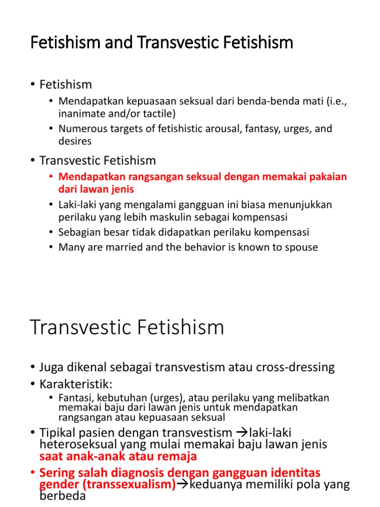 Fetishism and Transvestic Fetishism | PDF
