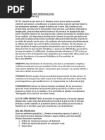 Ficha Técnica del Test TAT | PDF | Sicología