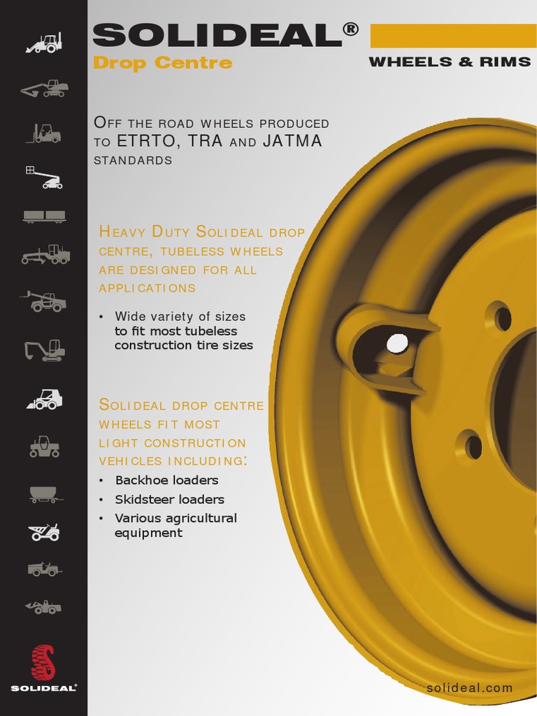 Solideal Max Duty Drop Center Wheels | Tire | Wheel