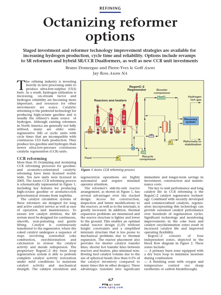 Octanizing Reformer Options-English 2 1 | PDF | Combustion | Catalysis
