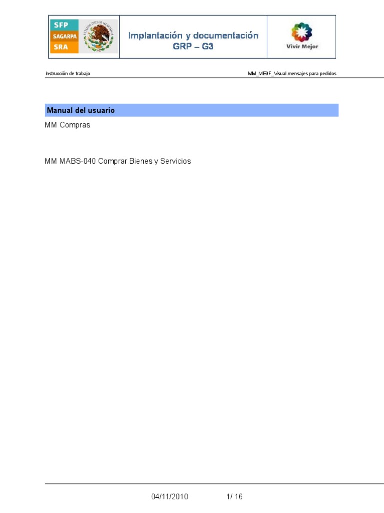 MM ME9F Visual - Mensajes para Pedidos | PDF | Point and Click ...