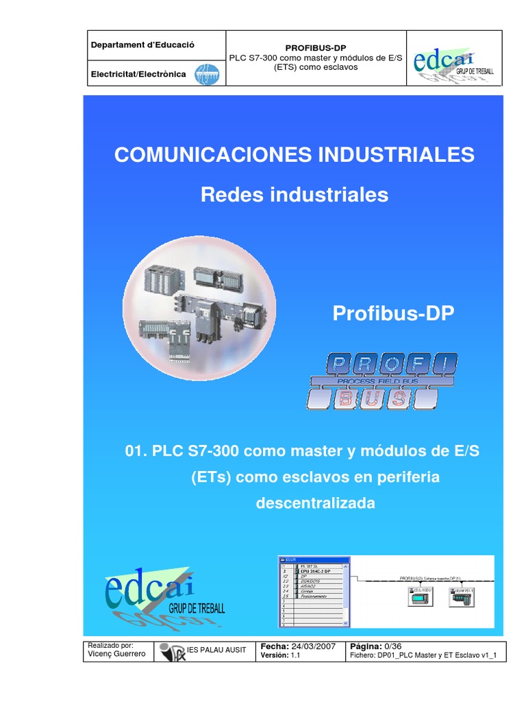 Configuración de una red Profibus-DP con un PLC S7-300 como estación ...