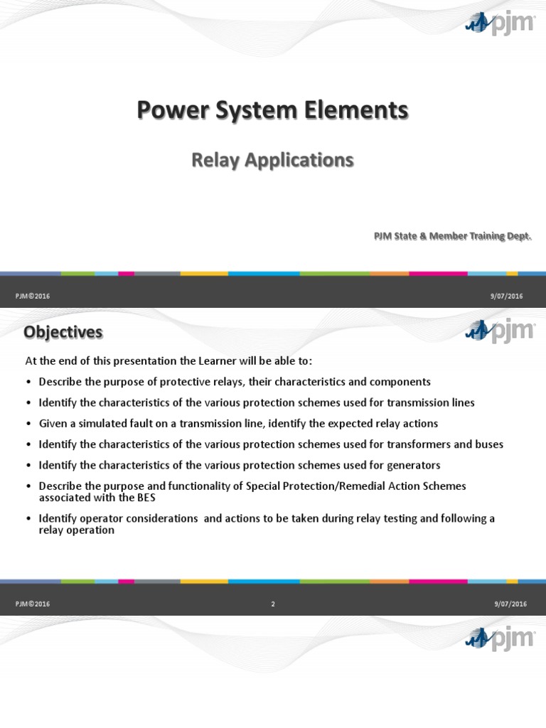 PJM - Relay Applications | PDF | Relay | Capacitor