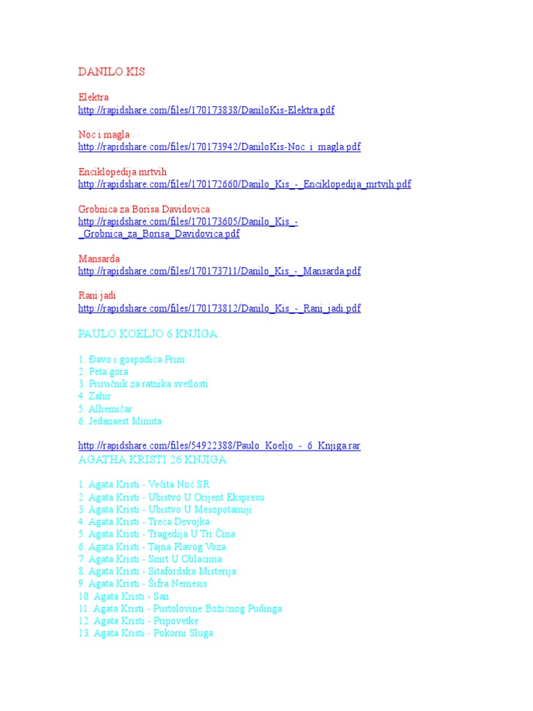 Danilo Kis | PDF