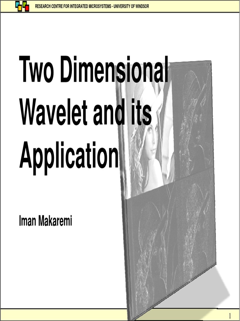 6-2d Wavelet and Its Application | PDF | Wavelet | Digital Signal Processing