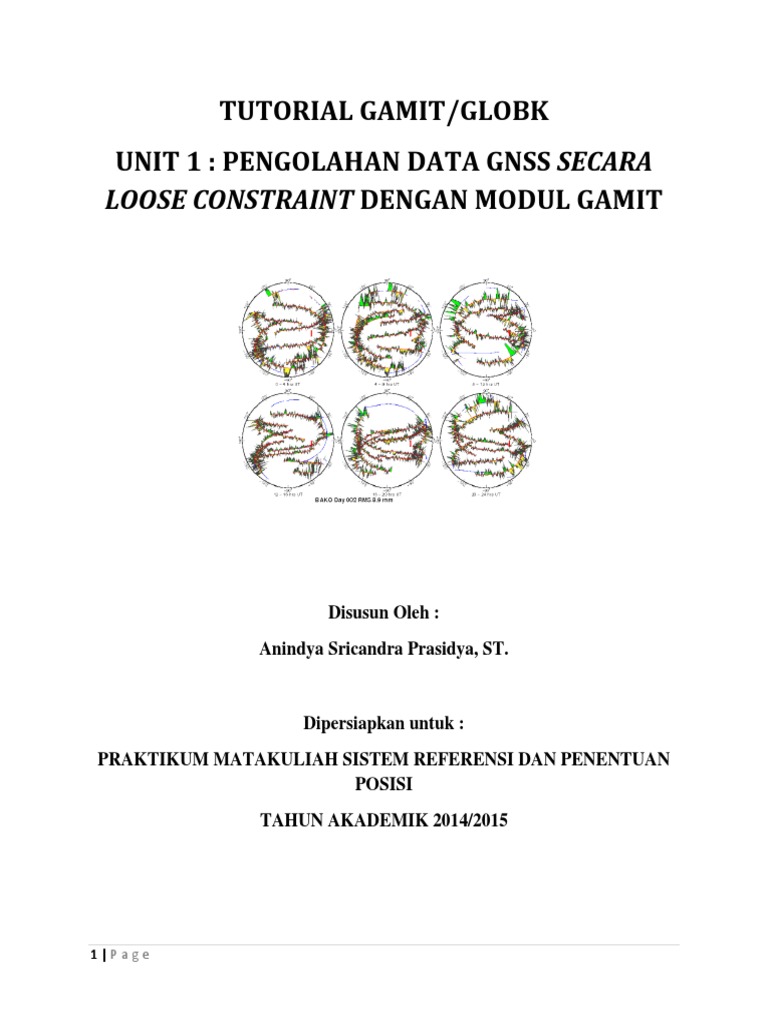 Tutorial Gamit Globk I Pengolahan Data G | PDF