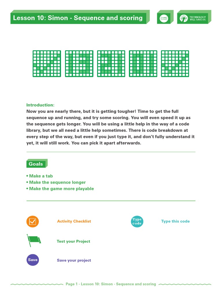 CCLesson10 DIY Gamer Lessonplan New1 | PDF | Control Flow | Computer ...