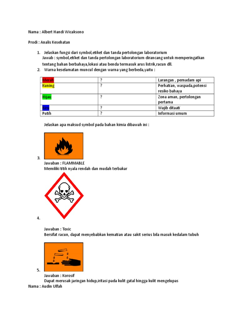 Soal Simbol, Etiket Dan Tanda Bahaya | PDF | Sains & Matematika