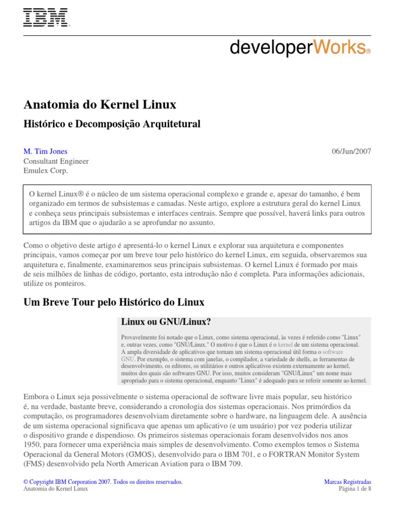Linux Kernel PDF | PDF | Kernel (sistema operacional) | Linux