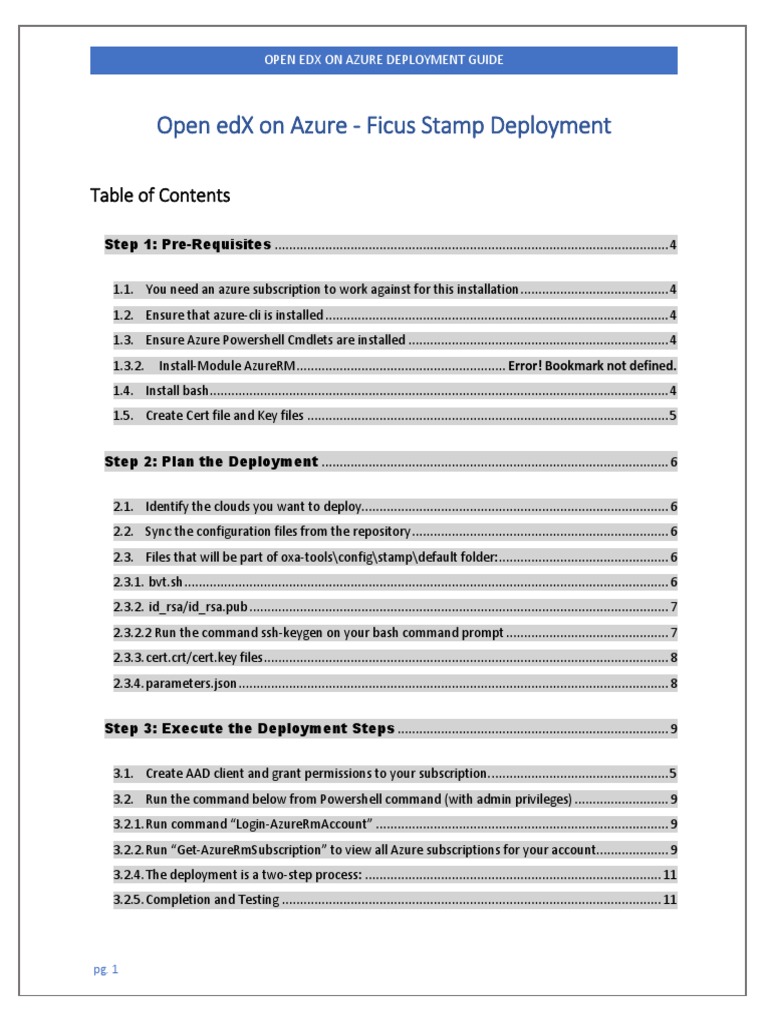 Open EdX On Azure - Ficus Stamp Deployment - V4 | PDF | Superuser | Computer File