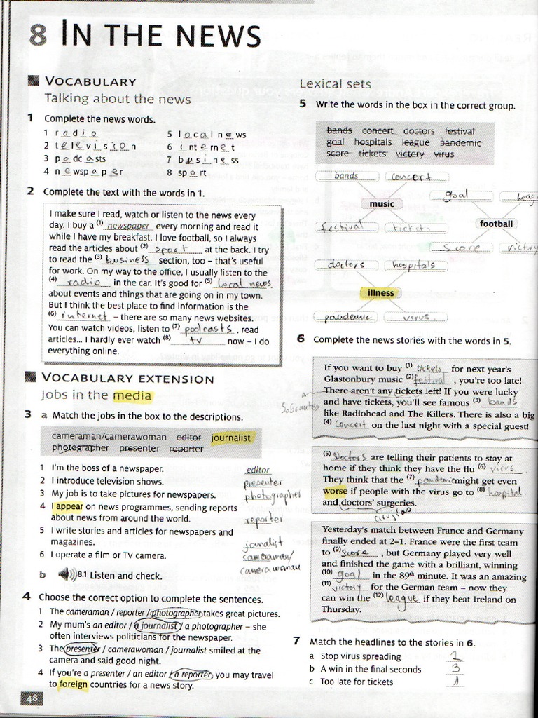 Unidad 8 Workbook | PDF | Libros