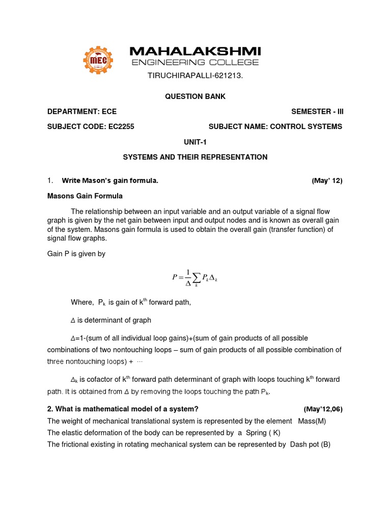 Control Systems | PDF | Control Theory | Control System