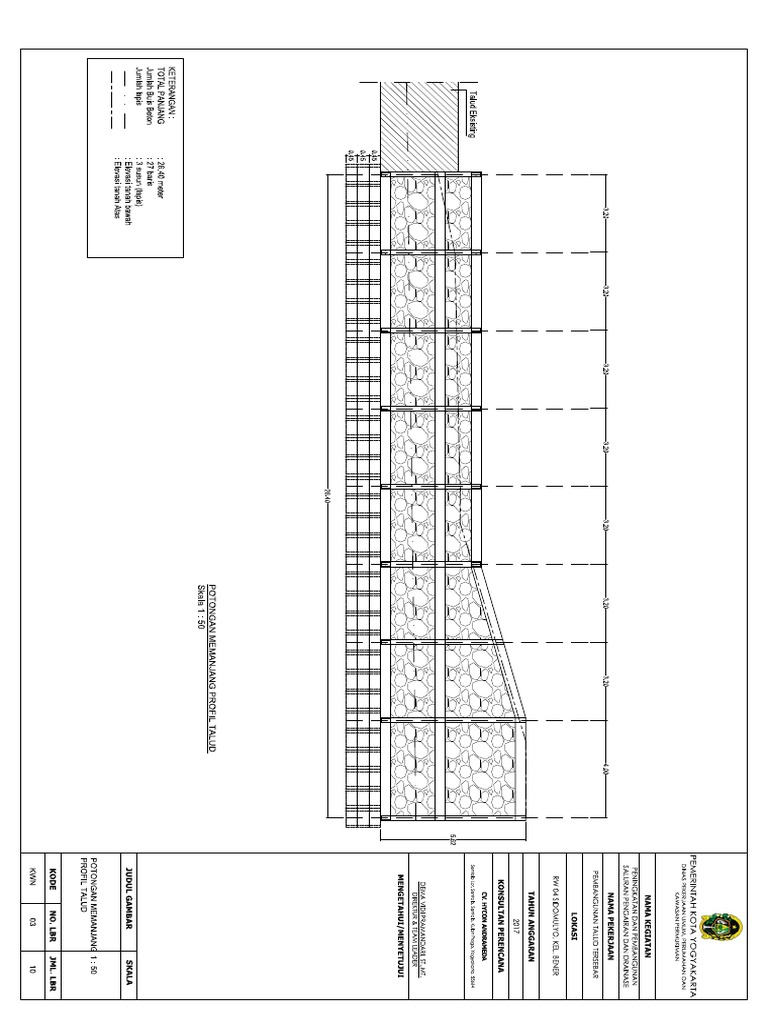 Shop Drawing Talud Pemkot Edit 15 Des Model | PDF