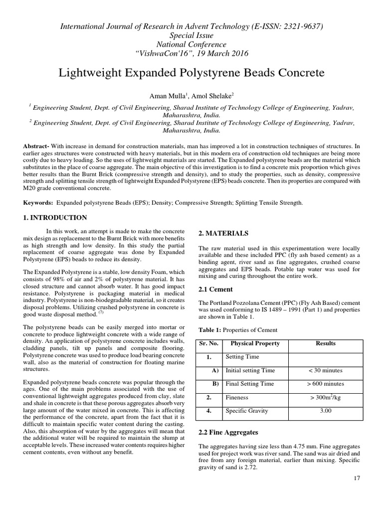Eps Mix | PDF | Polystyrene | Construction Aggregate