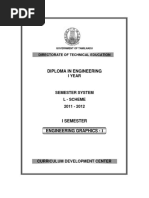 Engineering Drawing Course Outline 2020 - 21 | PDF | Drawing | Geometry
