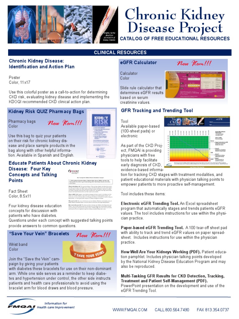 CKD Catalog of Free Resources v3 | PDF | Chronic Kidney Disease | Renal ...
