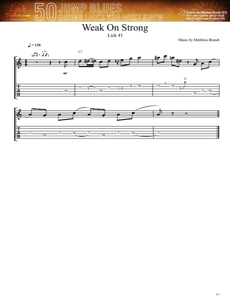 A Musical Composition Exploring the Interplay Between Weak and Strong ...