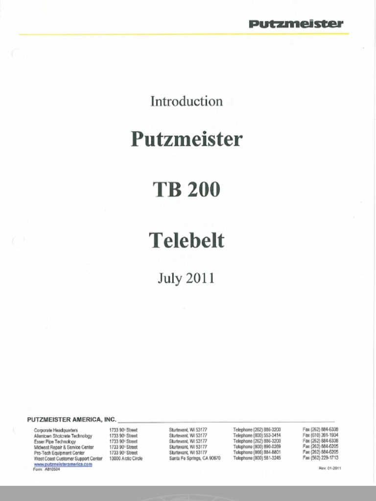 Telebelt Provision | PDF | Crane (Machine) | Steering