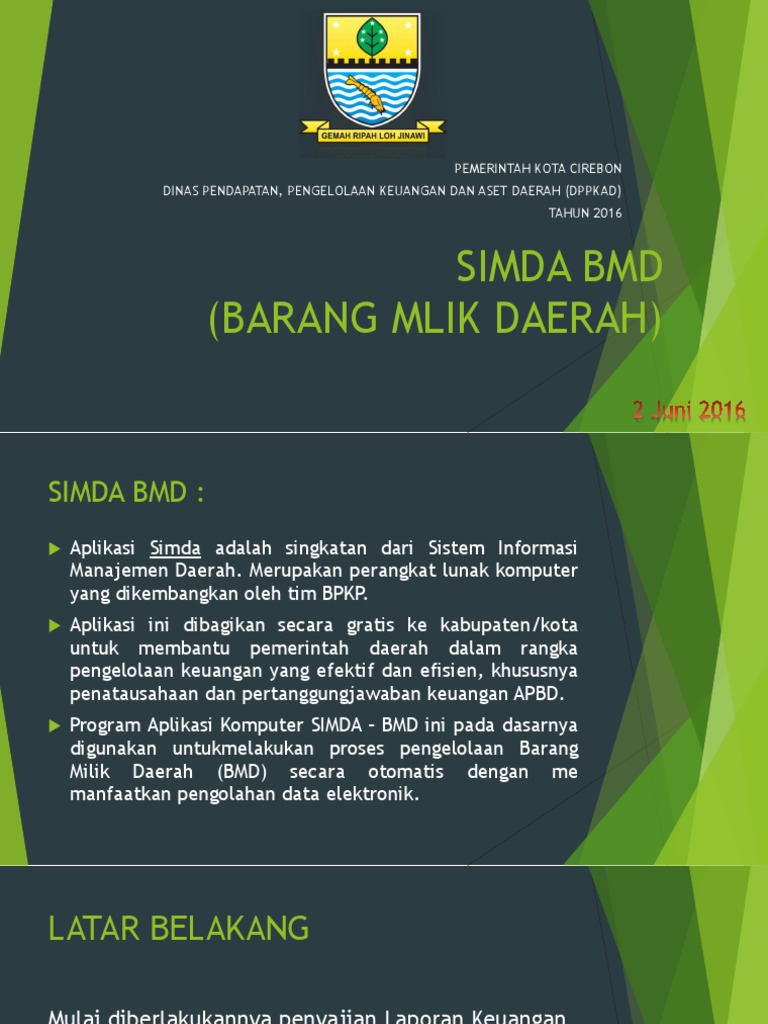 Manual Book Simda BMD | PDF
