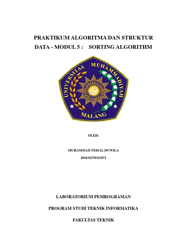 Laporan Praktikum Algoritma Dan Struktur Data Modul 5 | PDF