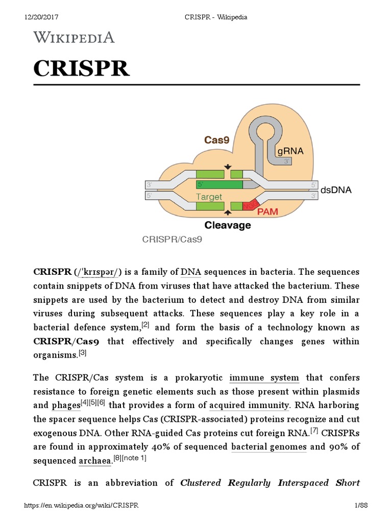 CRISPR | PDF | Crispr | Biological Engineering