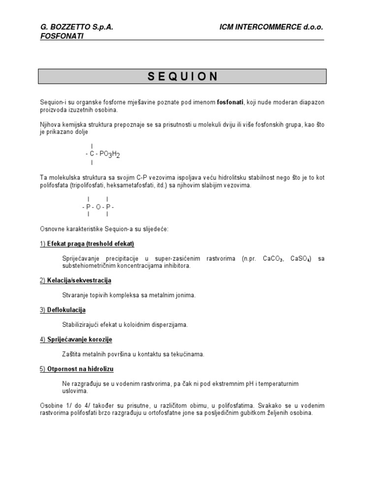 Brošura Sequion | PDF