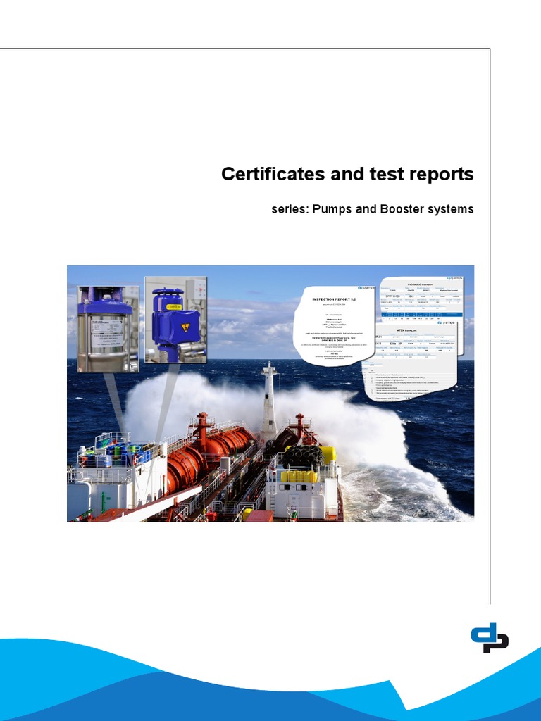 Certificates and Test Reports DPV Pumps and Booster Systems | Download ...