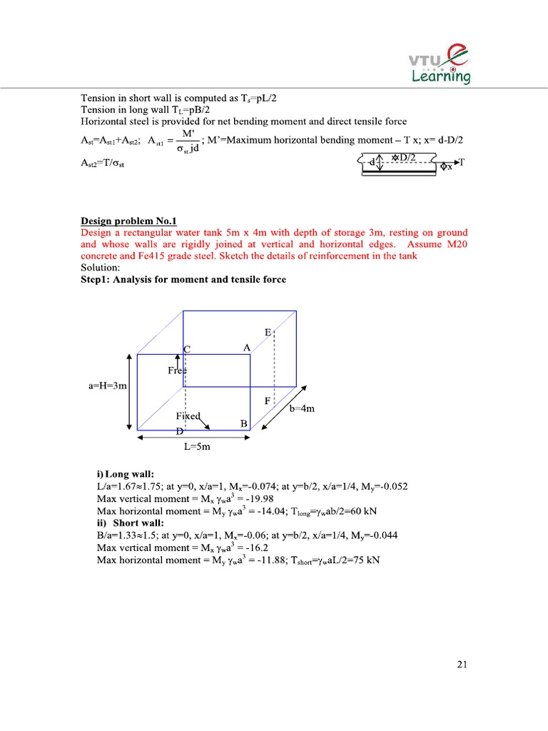 Rec Water Tank Design | PDF