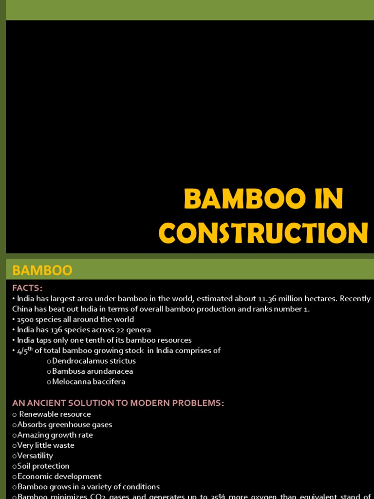 Bamboo Construction | PDF | Bamboo | Strength Of Materials