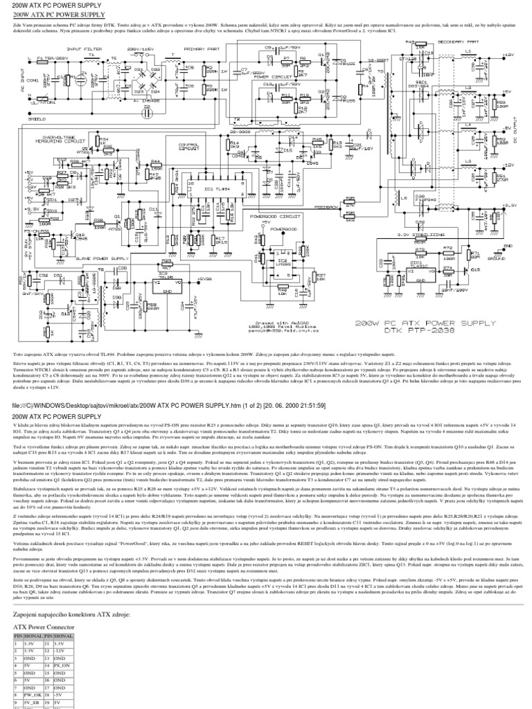 ATX Psu Schematic PDF | PDF