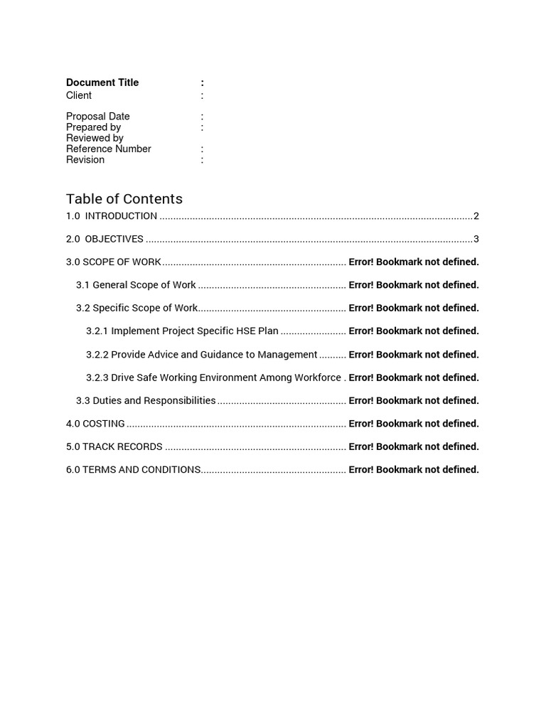 PROPOSAL Man Power Supply | PDF | Safety | Occupational Safety And Health