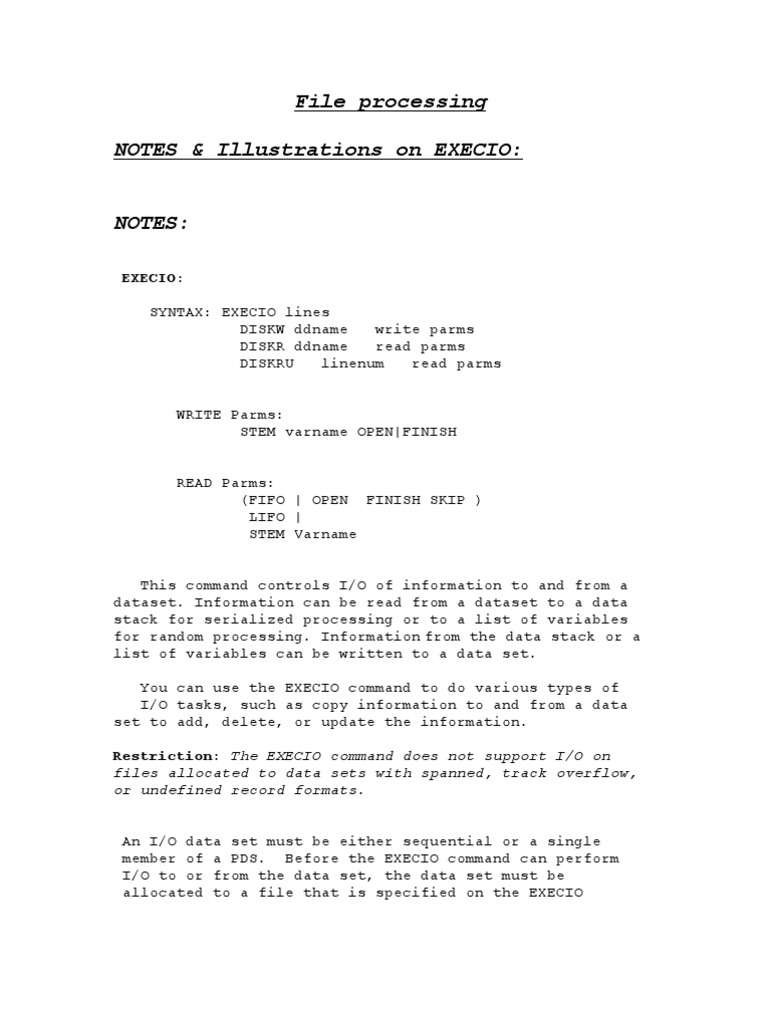 File Processing With REXX | PDF | Variable (Computer Science ... File Processing With REXX | PDF | Variable (Computer Science ...