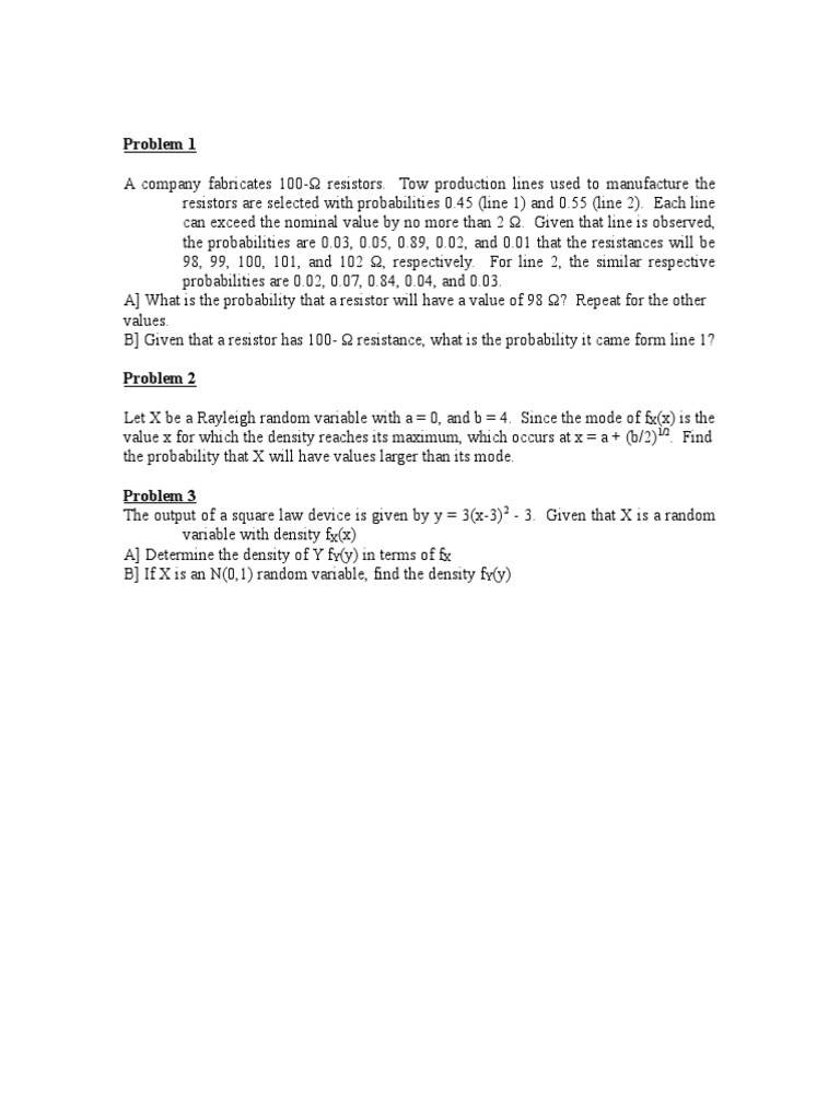 NJIT ECE 321 Sample Exam #1 | PDF