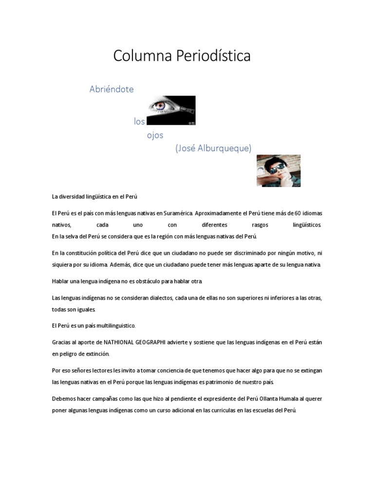 Columna Periodística | PDF