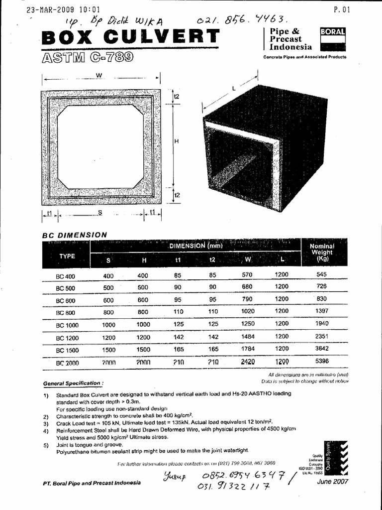 Brosur Box Culvert | PDF