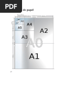 Dimensões e Tipos de Papel A0 a A8 | PDF | Papel | Mídia artística