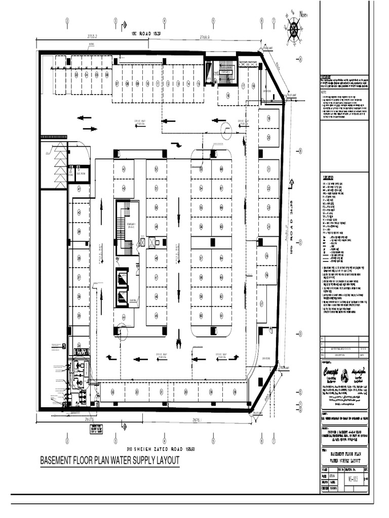 Basement Floor Plan Water Supply Layout: 18C R O A D 18.29 | PDF | Nature