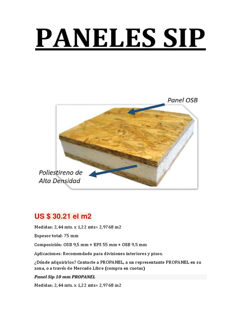 Paneles Sip | PDF | Industrias | Science