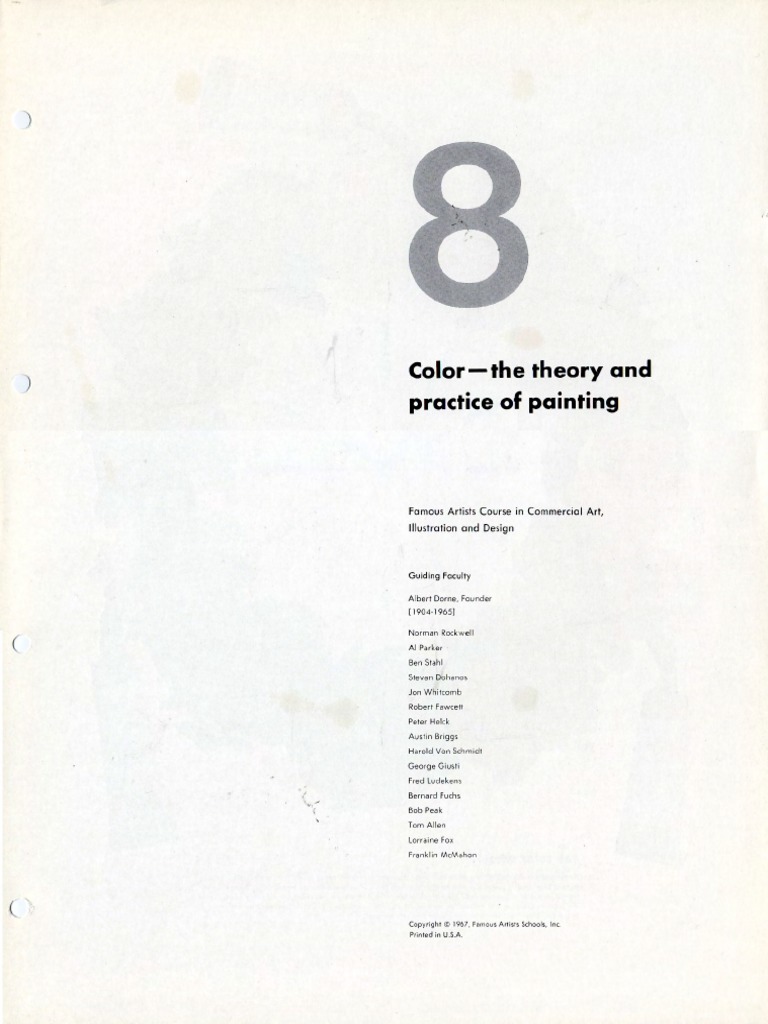 Famous Artist Course - The Theory and Practice of Painting | PDF