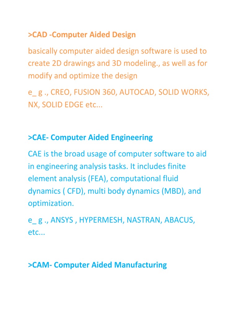 CAD - Computer Aided Design | PDF | Computers