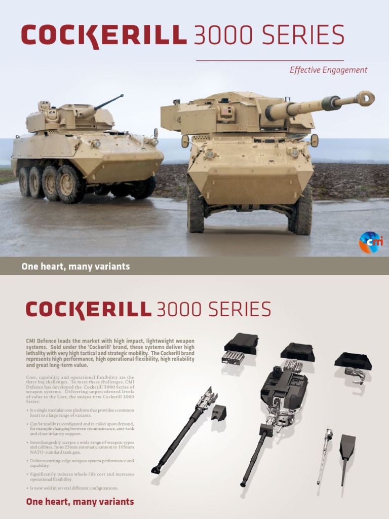 CMI Defence - Cockerill 3000 Series - en | PDF | Armoured Fighting ...