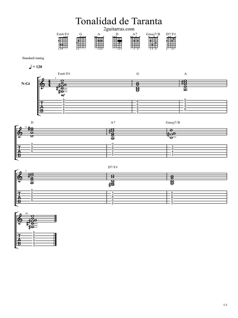 Tonalidad de Taranta | PDF