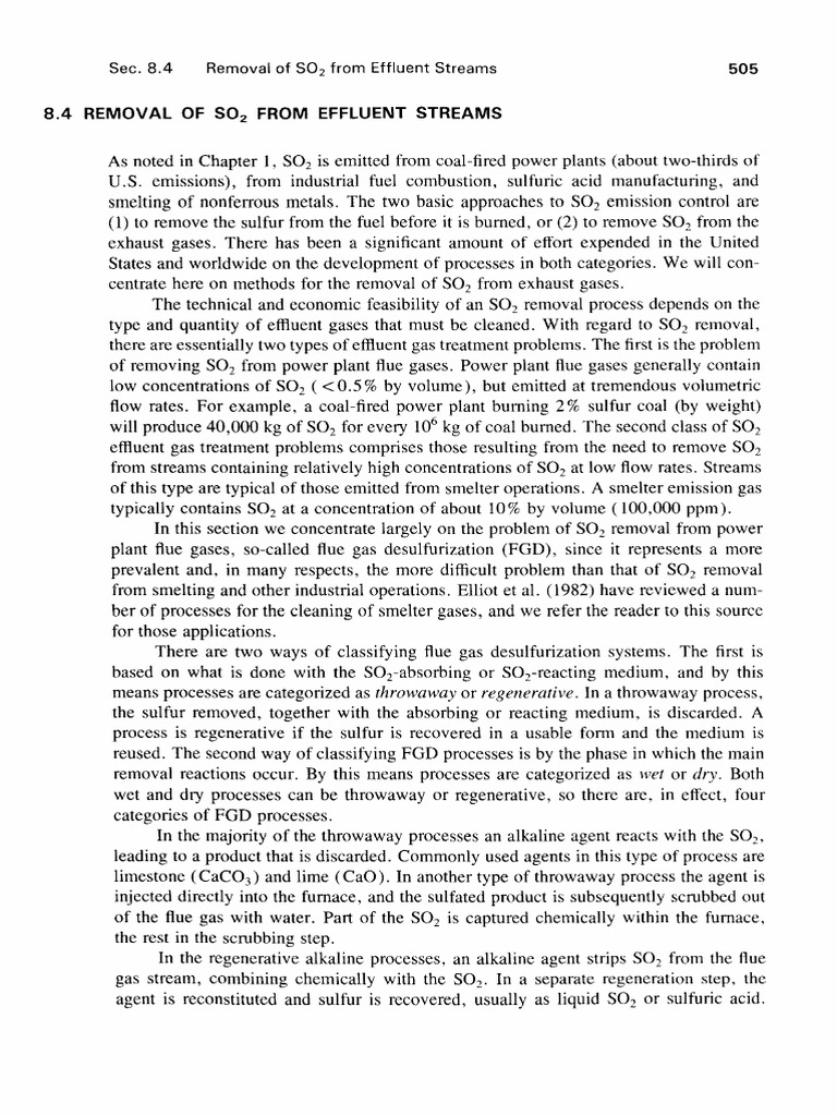 1 - SO2 and NOx PDF | PDF | Ammonia | Catalysis