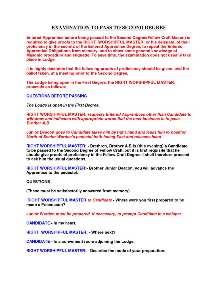 EA To FC EXAM | PDF | Freemasonry | Mutual Organization