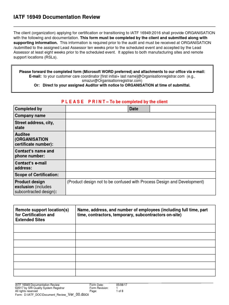 Document Review Ver 00 | PDF | Verification And Validation | Audit