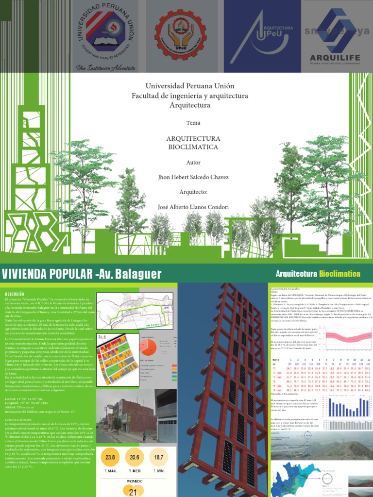Arquitectura Bioclimatica (Jhon Hebert Salcedo Chavez) | PDF | Sonido | Clima